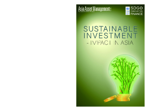 Sustainable Investment - Impact in Asia | Sustainable finance hub